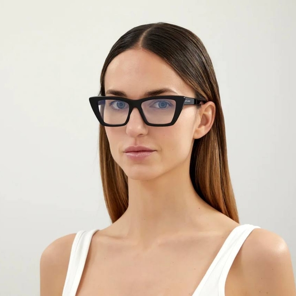 Saint Laurent | Accessories | New Saint Laurent Sl29 01 Cat Eye Black Eyeglasses Saint Laurent ...